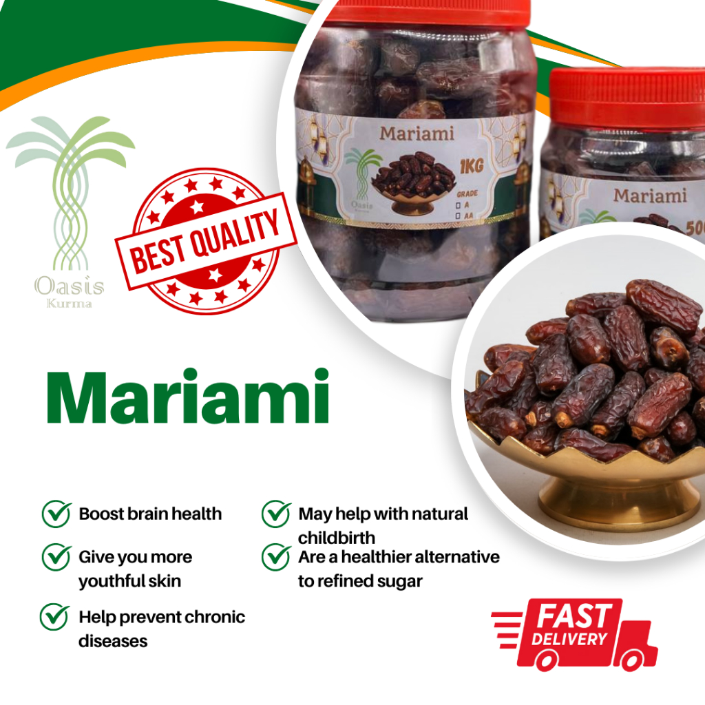 Oasis kurma Mariami Dates / Mariyami / Kurma Mariyami / AA /A/ Organic ...