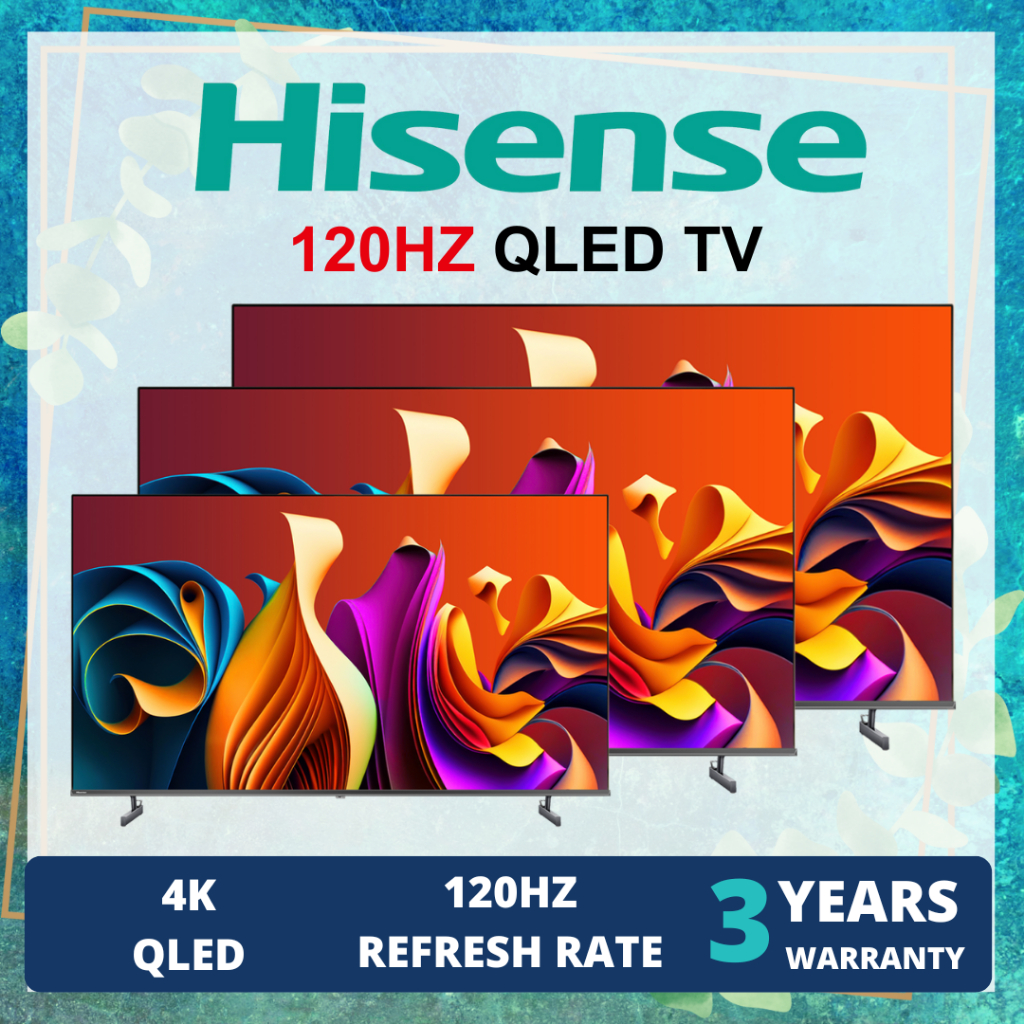 FREE SHIPPING 】 Hisense 4K UHD QLED Google TV Q6N Series (50” / 55 ...