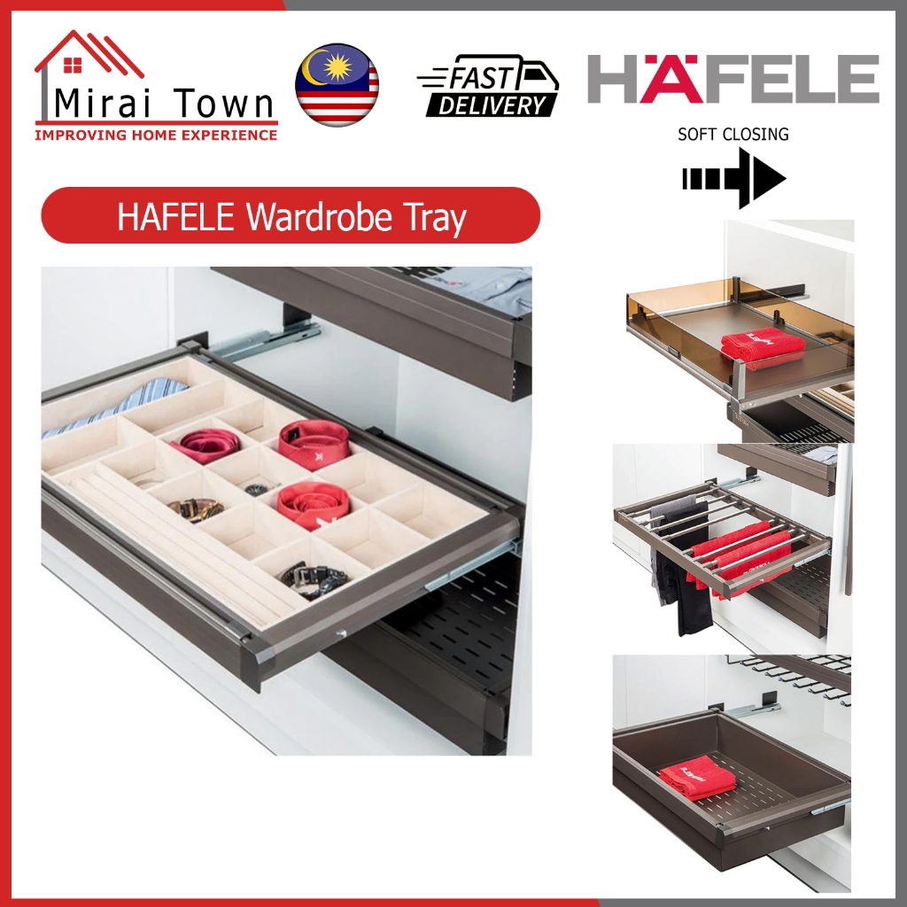 HAFELE Wardrobe Tray Drawer Accessories Storage Organizer Built In ...
