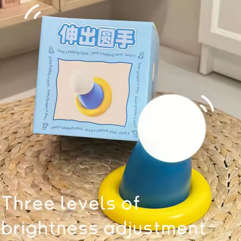 Magnetic Night light LED Doraemon Hand Silicone Pat Lamp USB ...