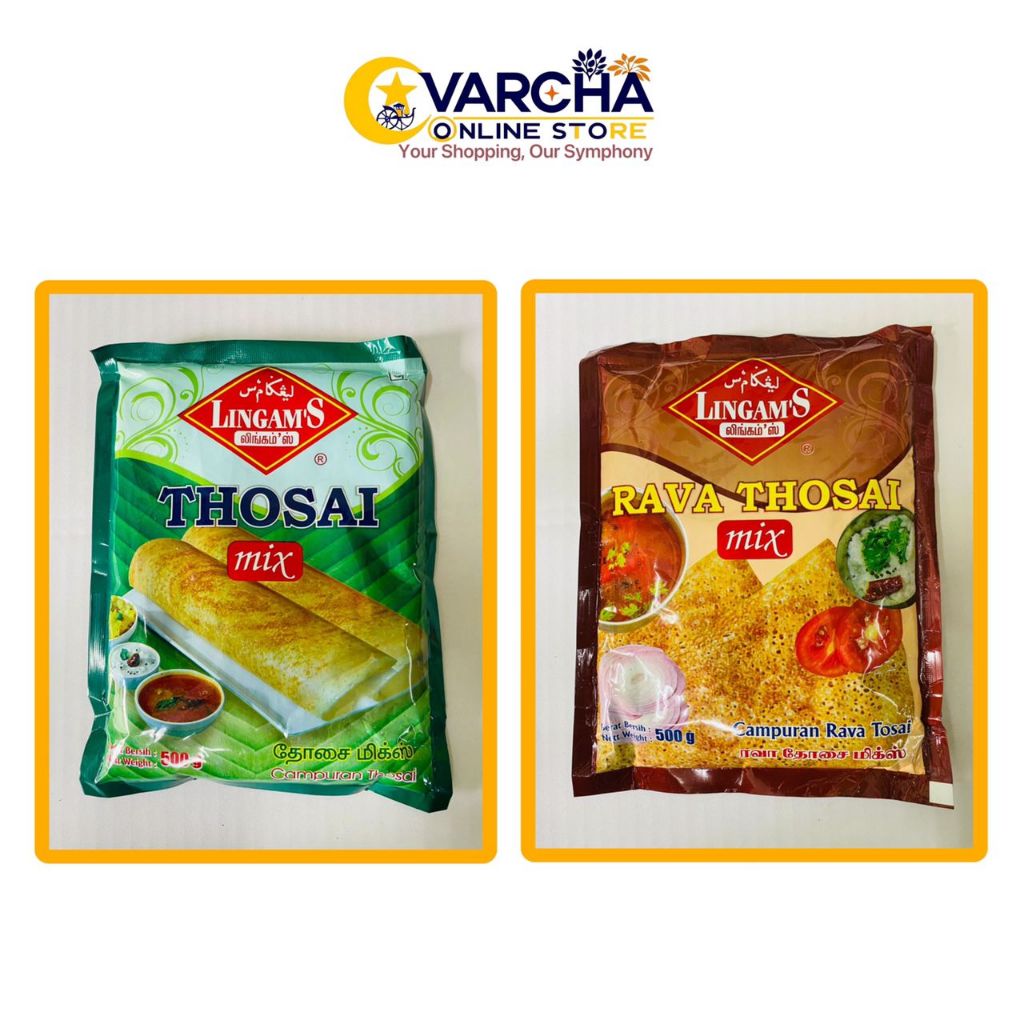 #FLASHSALE #LINGAM'S THOSAI MIX & RAVA THOSAI MIX - 500G (READY STOCK ...