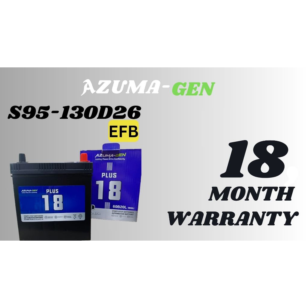 (Installation Included)Car Battery Bateri Kereta Azuma S95/130D26L ...