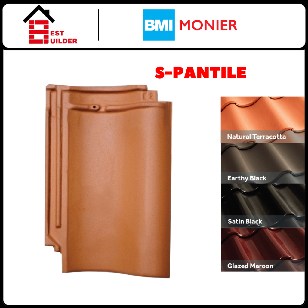 GCI S- Pantile Atap Tanah Liat Clay Tiles Roof Tile Roofing Atap ...