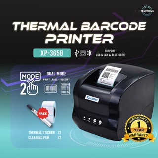 【XP-365B】2 in 1 Thermal Barcode Printer Label+Receipt USB/Bluetooth ...