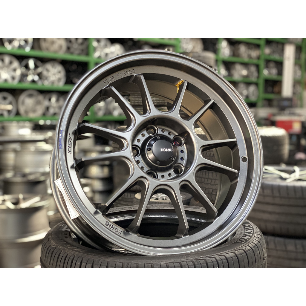 NEW 17X8J Konig Hypergram Rim (set of 4) Gunmetal 5X114.3 for Civic ...