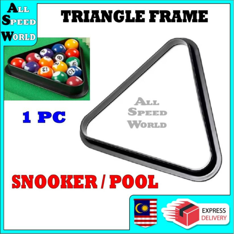 Black Billiard Rack Plastic Triangle Frame Table Pool Accessories ...