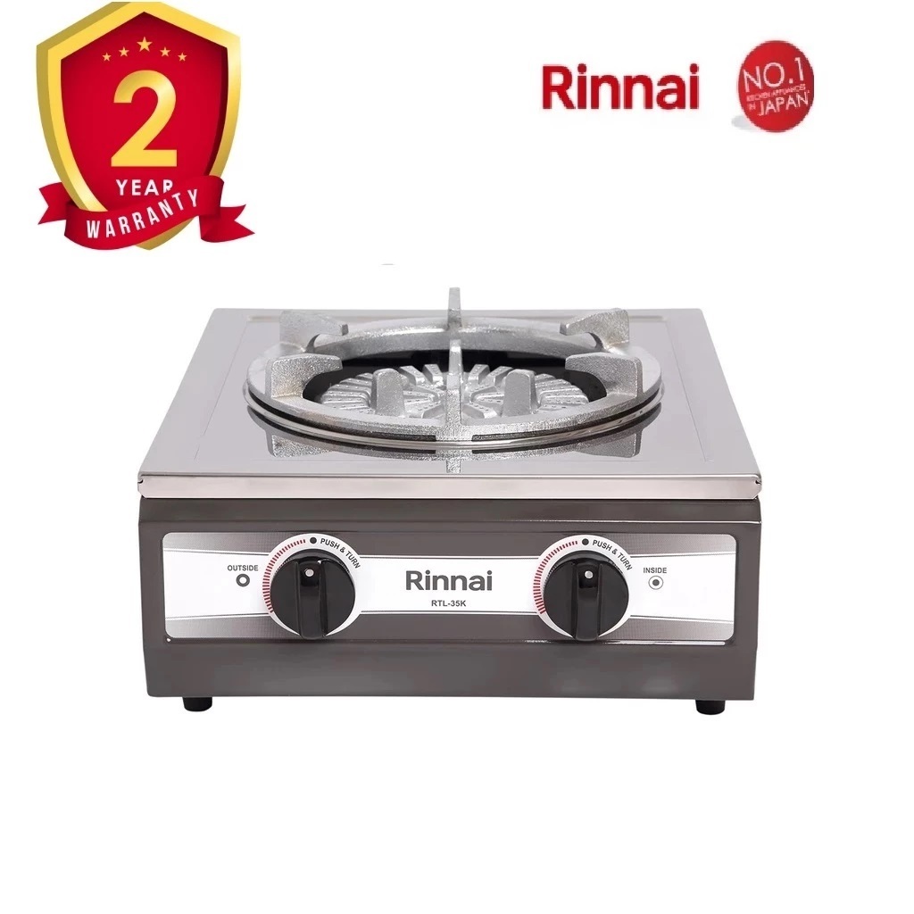 Rinnai Gas Stove Semi-Commercial Table Top Stove RTL-35K | Shopee Malaysia
