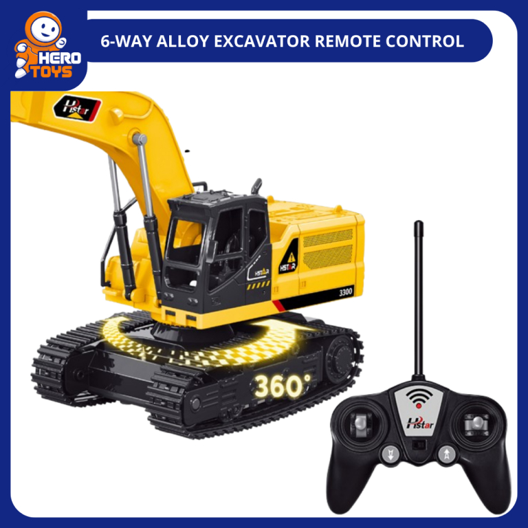 [HERO TOYS] 6-Way Alloy Excavator Remote Control | Shopee Malaysia