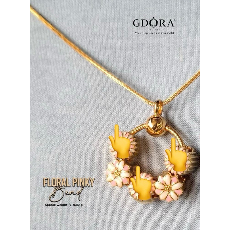 Niza Dora Gold Gdora Floral Pinky Bead | Shopee Malaysia