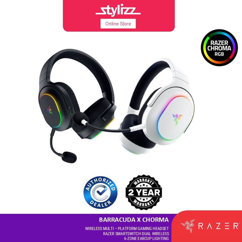 RAZER BARRACUDA X CHROMA WIRELESS GAMING HEADSET - MULTI - PLATFORM ...