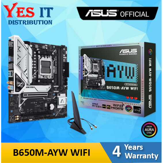 ASUS Prime B650M-K / B650M AYW WIFI DDR5 Micro ATX mATX AM5 AMD Motherboard | Shopee Malaysia