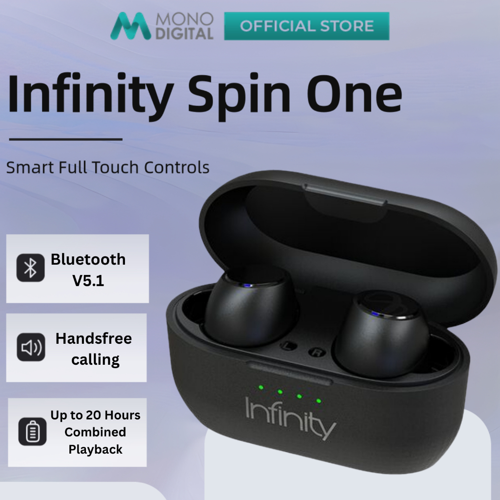 Infinity Spin One by Harman Kardon TWS True Wireless In-ear Headphones ...
