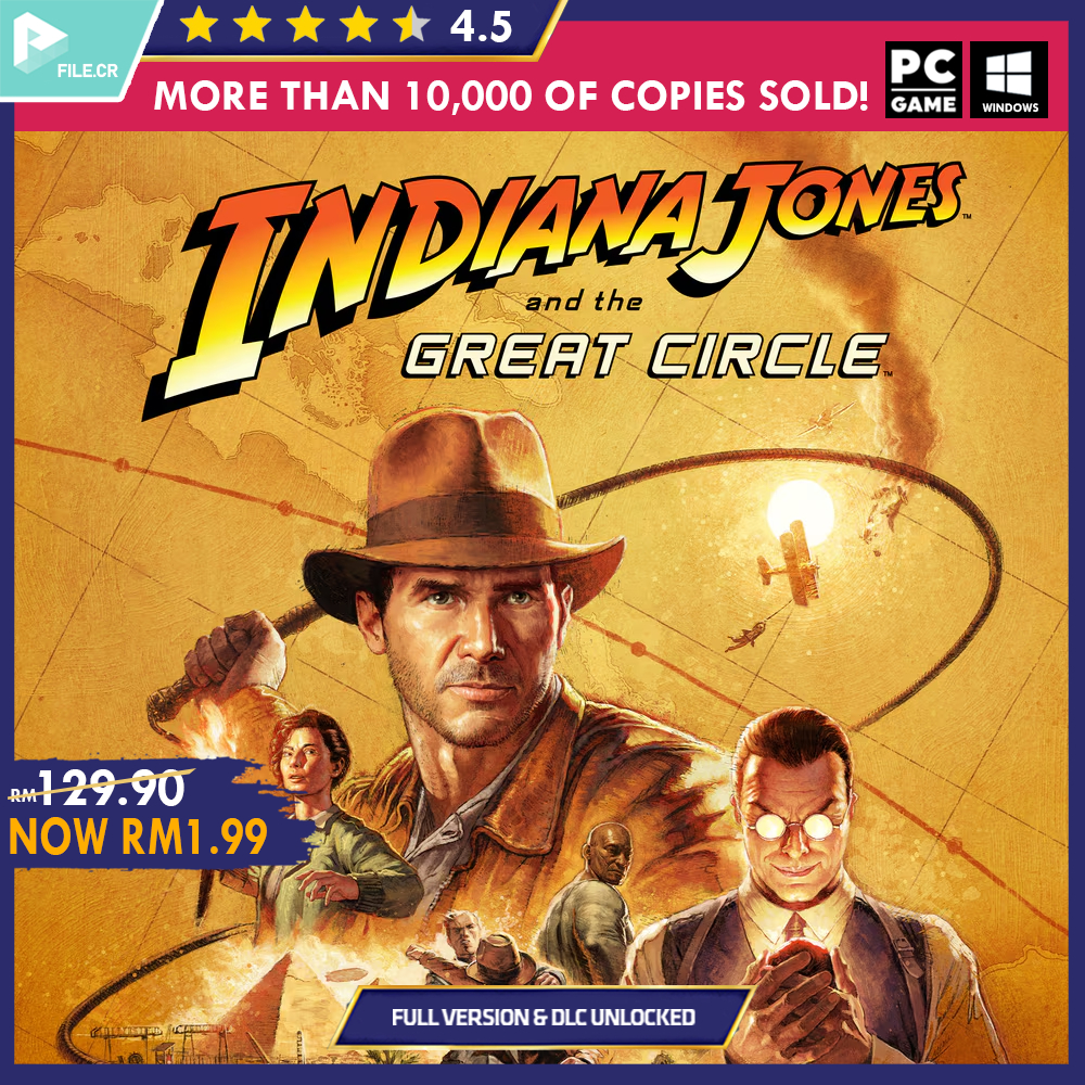 Indiana Jones and the Great Circle + 5 DLCs[𝐋𝐈𝐅𝐄𝐓𝐈𝐌𝐄] [𝐏𝐂 𝐆𝐀𝐌𝐄 𝐃𝐈𝐆𝐈𝐓𝐀𝐋 𝐃𝐎𝐖𝐍𝐋𝐎𝐀𝐃] [𝐎𝐅𝐅𝐋𝐈𝐍𝐄 ...