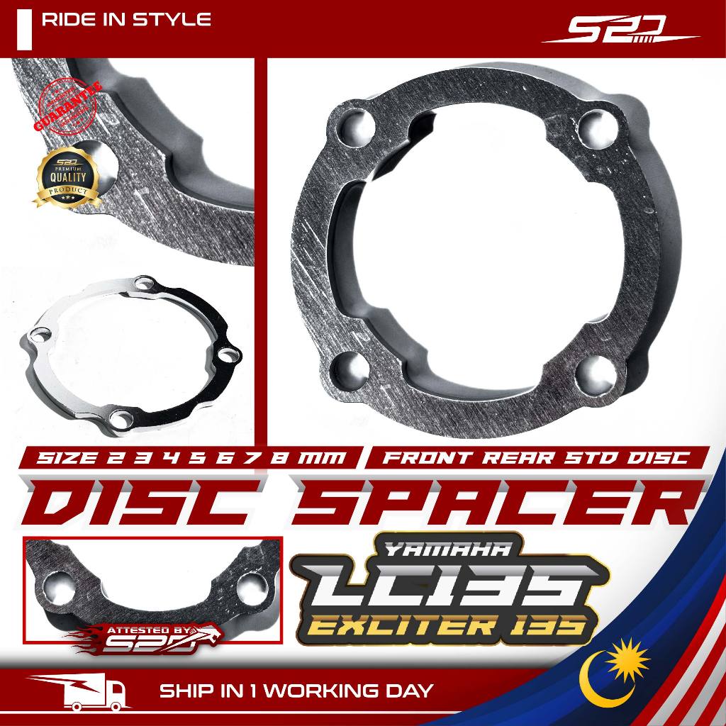 Disc Spacer YAMAHA LC LC135 EXCITER 135 PNP Disk Extender Size 2 3 4 5 ...