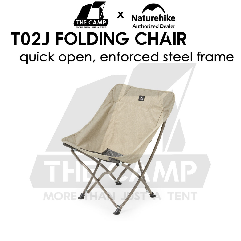 Naturehike Folding Chair T02J Outdoor Portable Foldable Camping Moon ...
