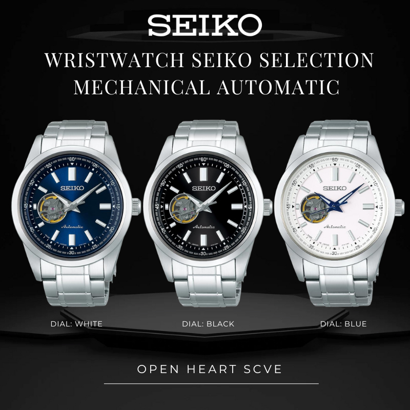 SEIKO SELECTION Mechanical automatic watch with manual winding men's ...