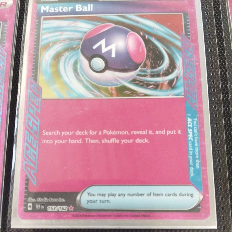 Original Pokémon TCG - Master Ball 153/162 Ace Rare Temporal Force ...