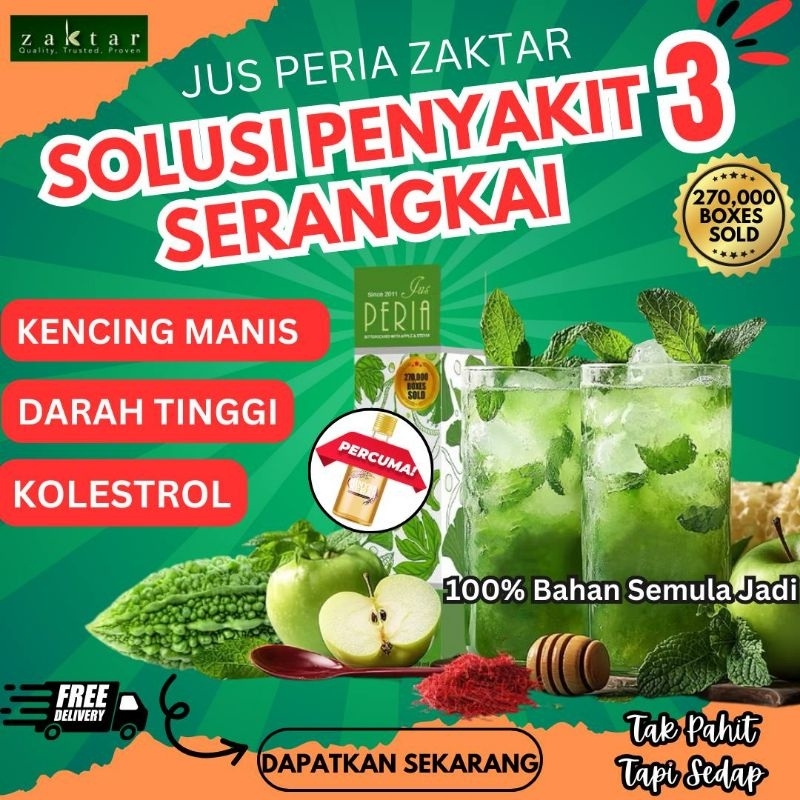 JUS Peria Zaktar,sedap berkhasiat(Trail) | Shopee Malaysia