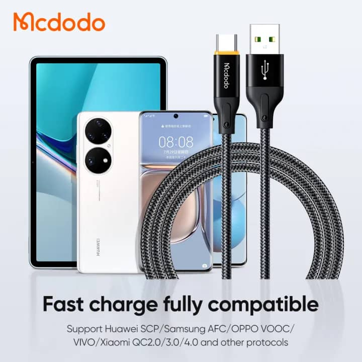 Mcdodo 3A / 1200mm Micro Lightning Type-C 100w Auto Power Off Cable | Shopee Malaysia