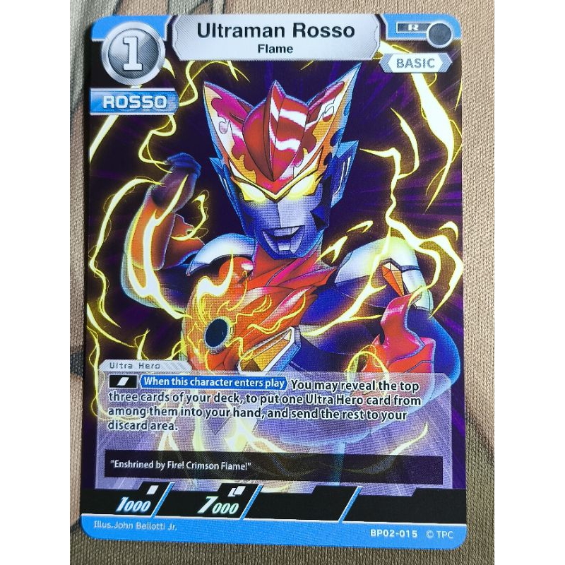 ULTRAMAN CARD GAME UCG BP02-015 Ultraman Rosso R | Shopee Malaysia