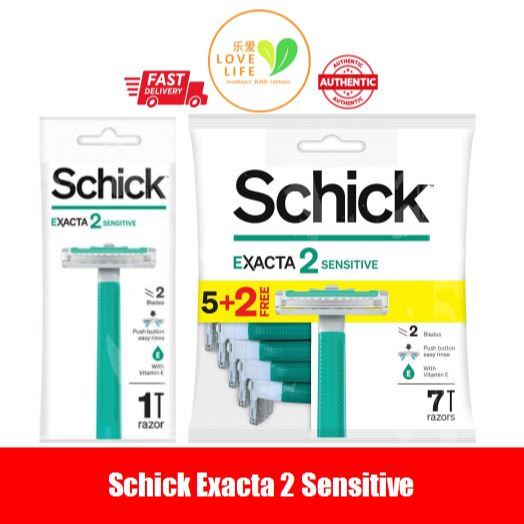 Schick Exacta 2 Sensitive 1 / 7 razor | Shopee Malaysia