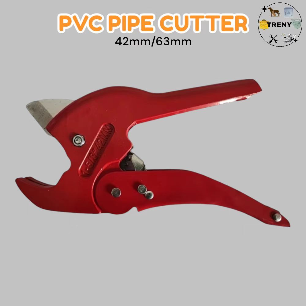 42MM 63MM Aluminium Vinyl PVC Pipe Cutter Heavy Duty Steel Blade Snips ...