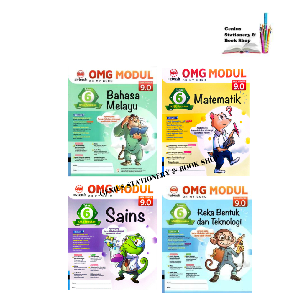 Buku Latihan 2025: Oh My Guru (OMG) Modul 9.0 UASA KSSR Tahun 6 - Myteach | Shopee Malaysia