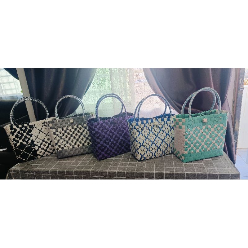 Beg Anyaman Bercorak murah | Shopee Malaysia