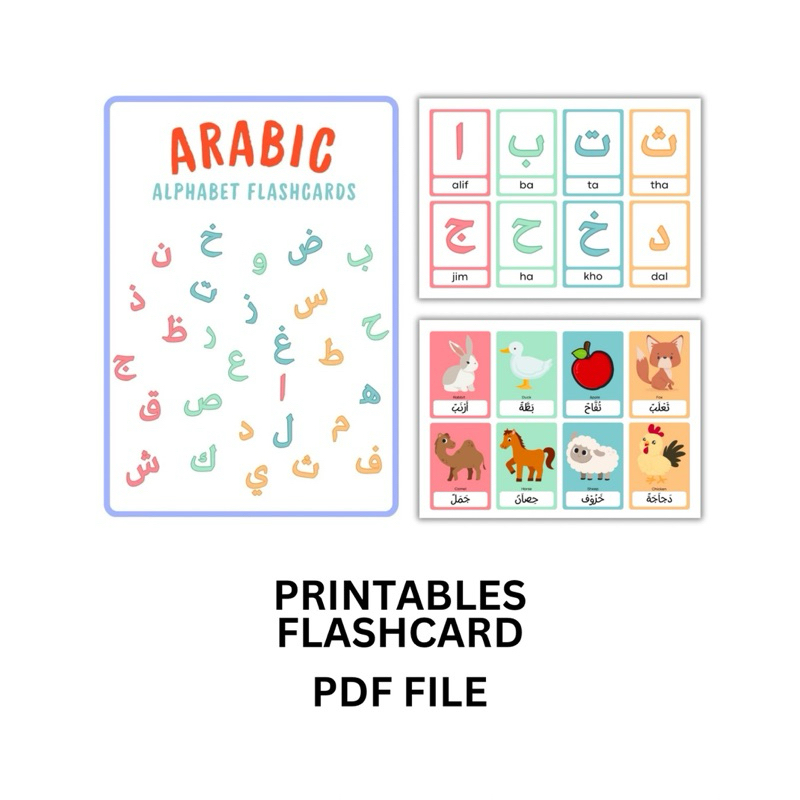 Arabic Alphabet Flashcard PDF | Shopee Malaysia