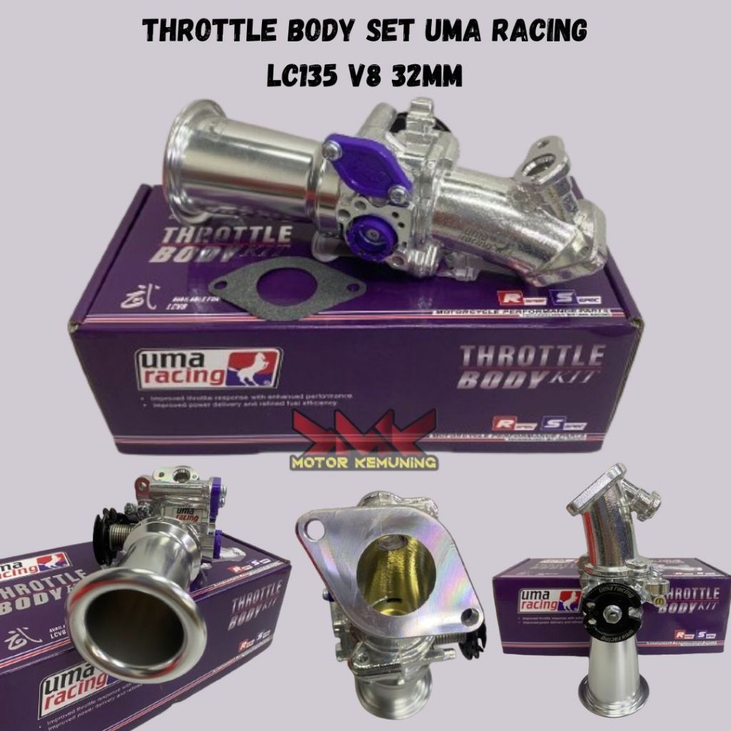UMA RACING THROTTLE BODY SET LC135 V8 32MM 34MM LC BULAT | Shopee Malaysia