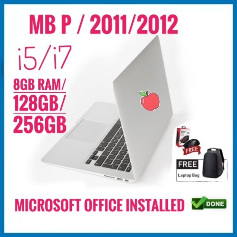 MBP 2011/12 Core i5, i7 Notebook 128gb & 256gbLaptop Graphic Design ...