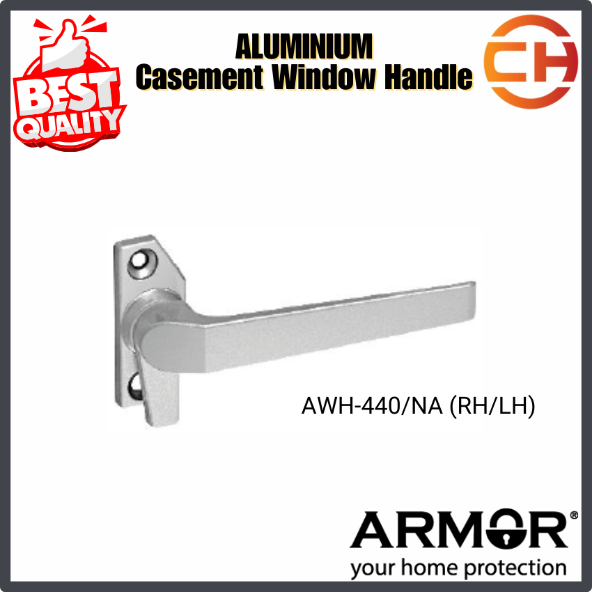ARMOR Aluminium Casement Window Handle Left/Right (AWH-440/NA) | Shopee ...