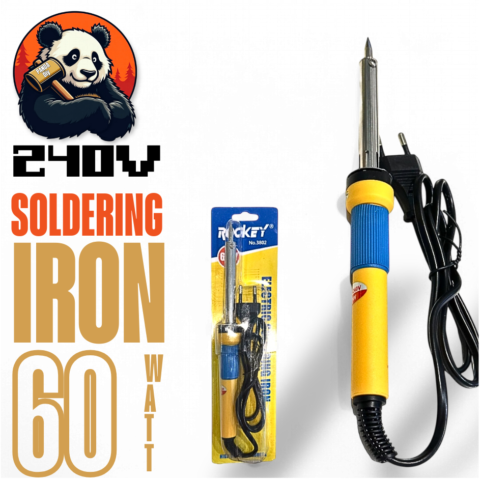 🐼 ROCKEY™ 𝐐𝐔𝐀𝐋𝐈𝐓𝐘 3802# 60W 60WATT 220V SOLDERING IRON PENCIL GUN HEAVY DUTY SOLDERING IRON GUN ...