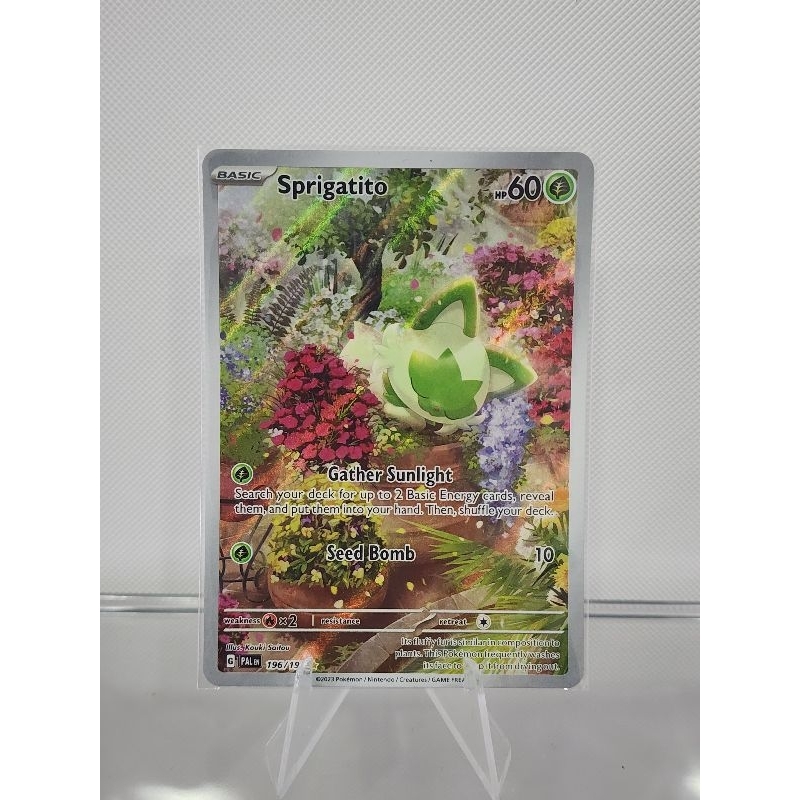 2023 Sprigatito Card (Full Art Holo) | Shopee Malaysia