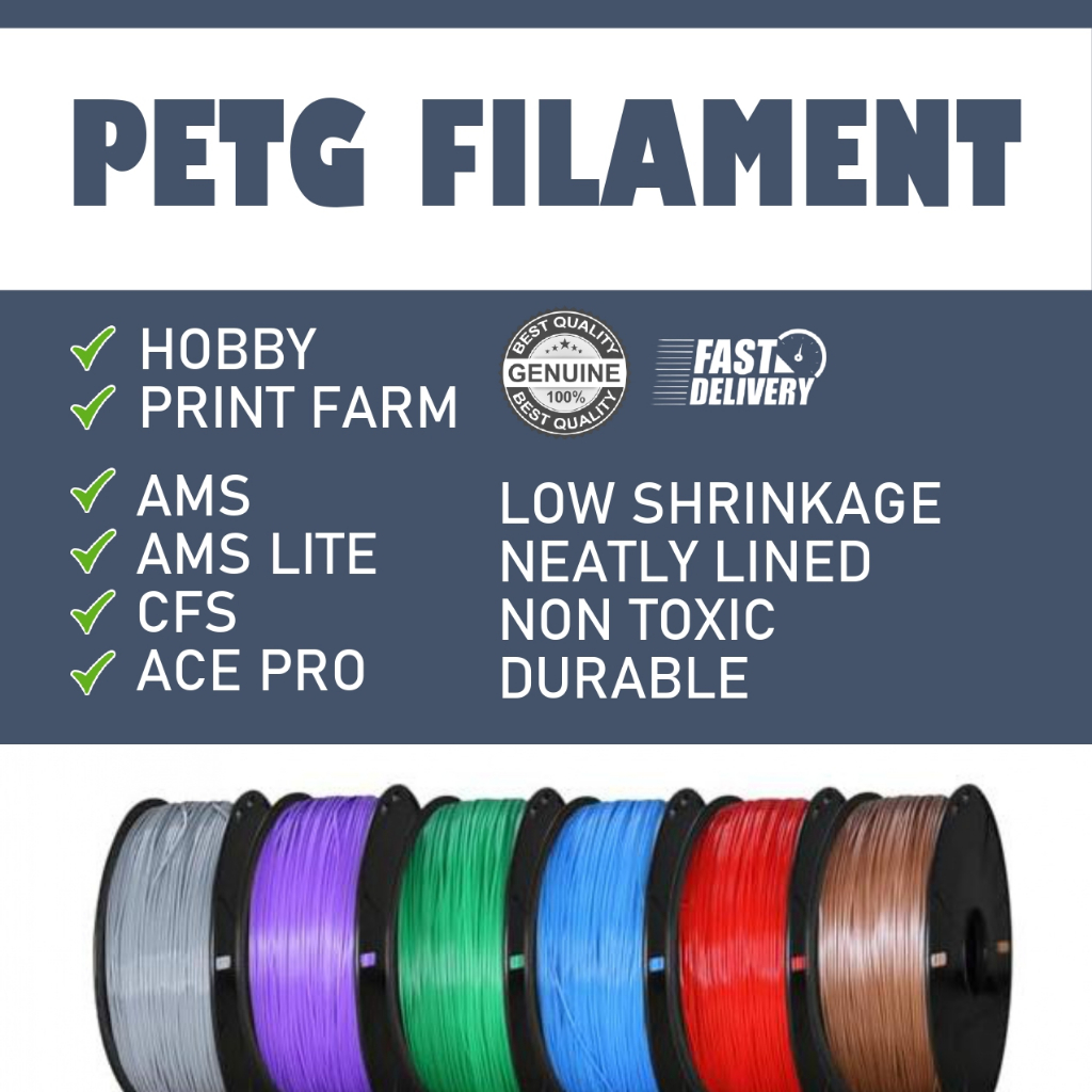 PETG Filament - Filamen 1.75mm 1kg PETG Not Recycled 3D Printing ...