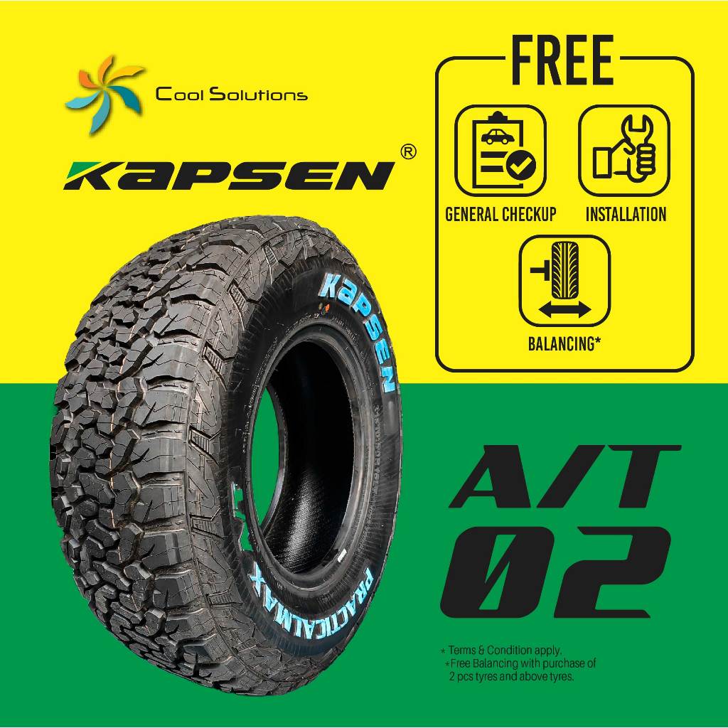 KAPSEN AT02 215/70R16; 245/70R16; 265/70R16; 265/65R17; 265/60R18; 31X10.5R15; LT245/65R17 for ...