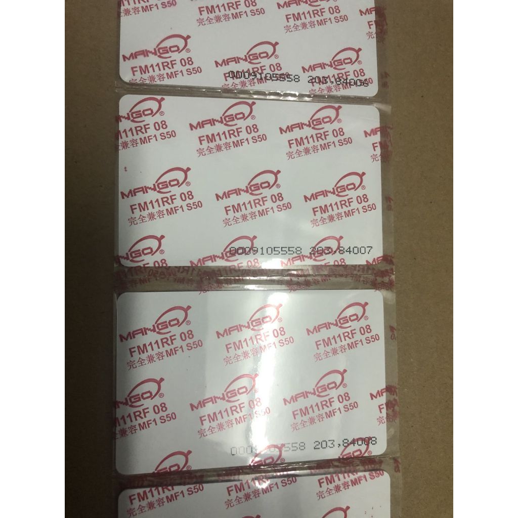 100pcs Mango Mifare 13.56MHz Classic mango 1k EV1 MF1S50 13.56MHz IC ...