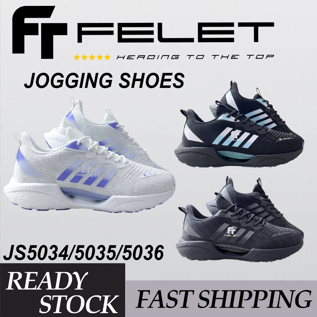 【Ready Stock】FELET Jogging Shoes JS 5034 5035 5036 (100%Original ...