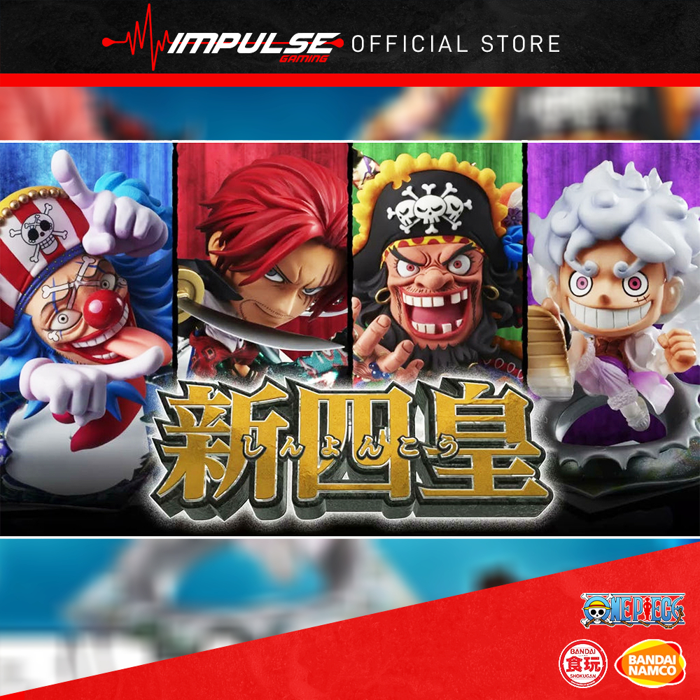 Bandai One Piece Shokugan Niformation Tsukuru - Luffy Gear 5 / Shanks ...