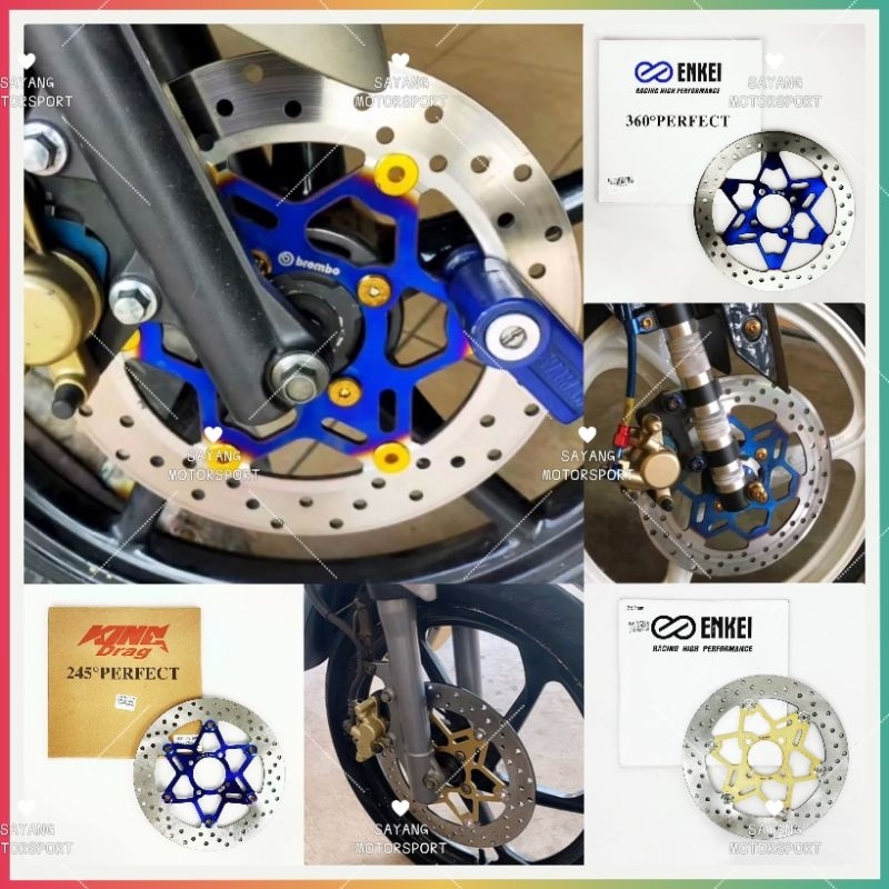 DISC PLATE 267MM 260MM Y125Z LC135 SRL115FI 115 FI V8 Y16ZR Y16 Y15ZR ...