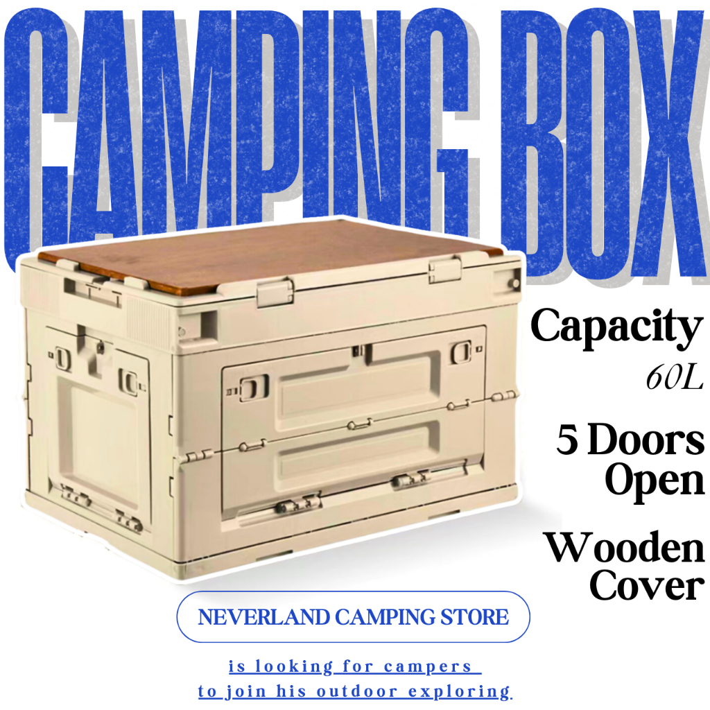 Folding Camping Storage Cabinet Portable Outdoor Storage Box Khemah ...
