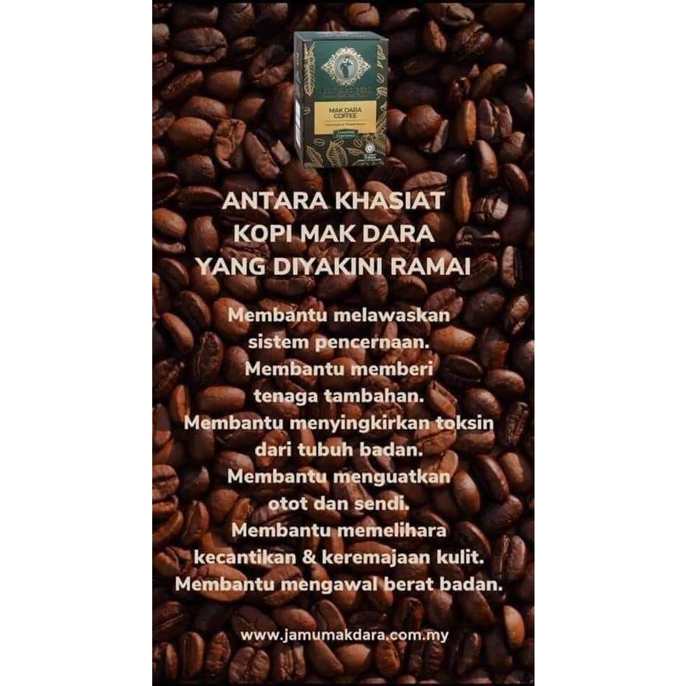 Kopi Mak Dara Coffee 15 Sachet 💯% Original | Shopee Malaysia