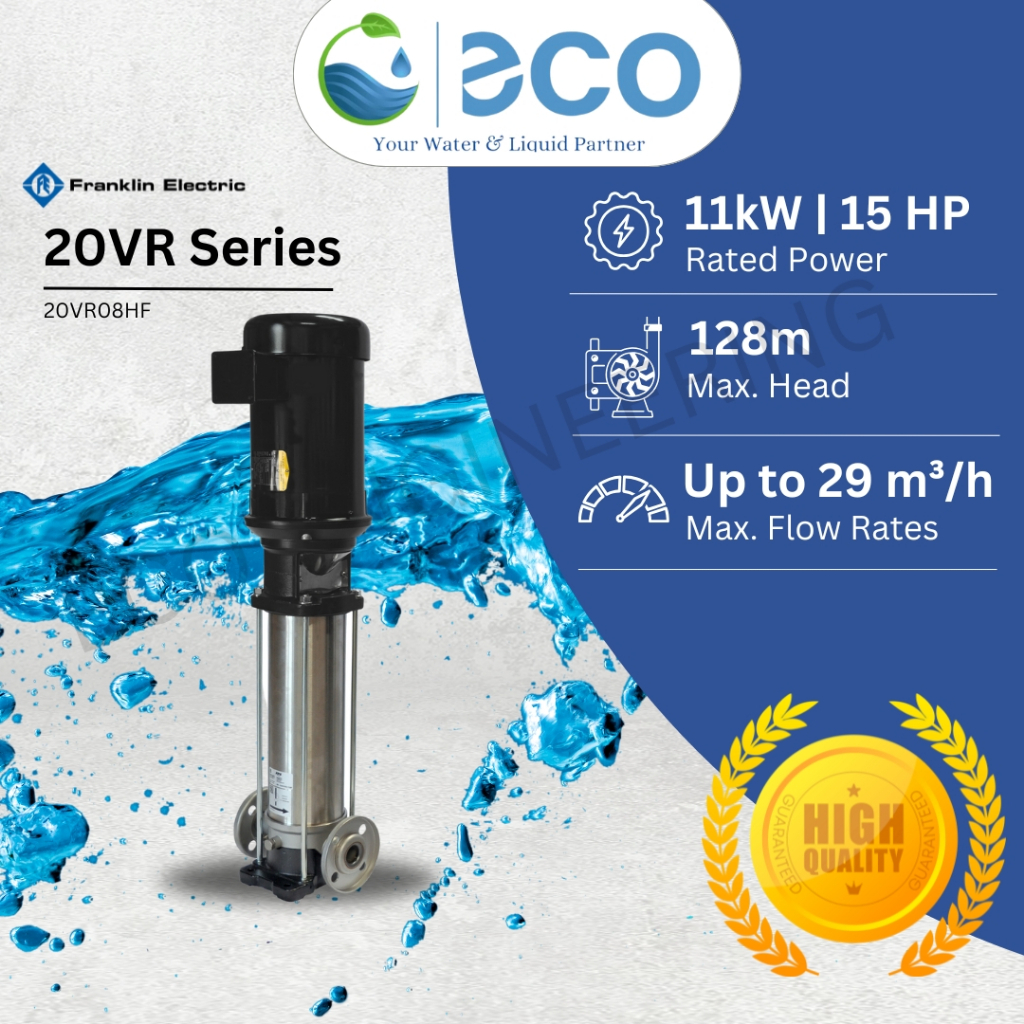 FRANKLIN ELECTRIC (20VR08HF) | Vertical Multistage Pump | Shopee Malaysia