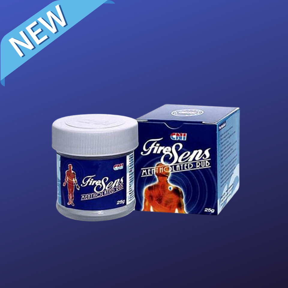 CNI Fire-Sens Balm Mentholated Rub (25g) - For massage, muscle relieve ...