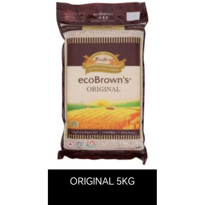 Eco's Brown Original 大自然糙米 Brown Rice Beras Perang 5kg | Shopee Malaysia