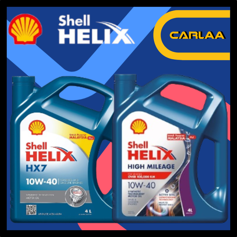 SHELL SEMI SYNTHETIC HELIX POWER HX7 10W40 - 4L ENGINE OIL (100% ...