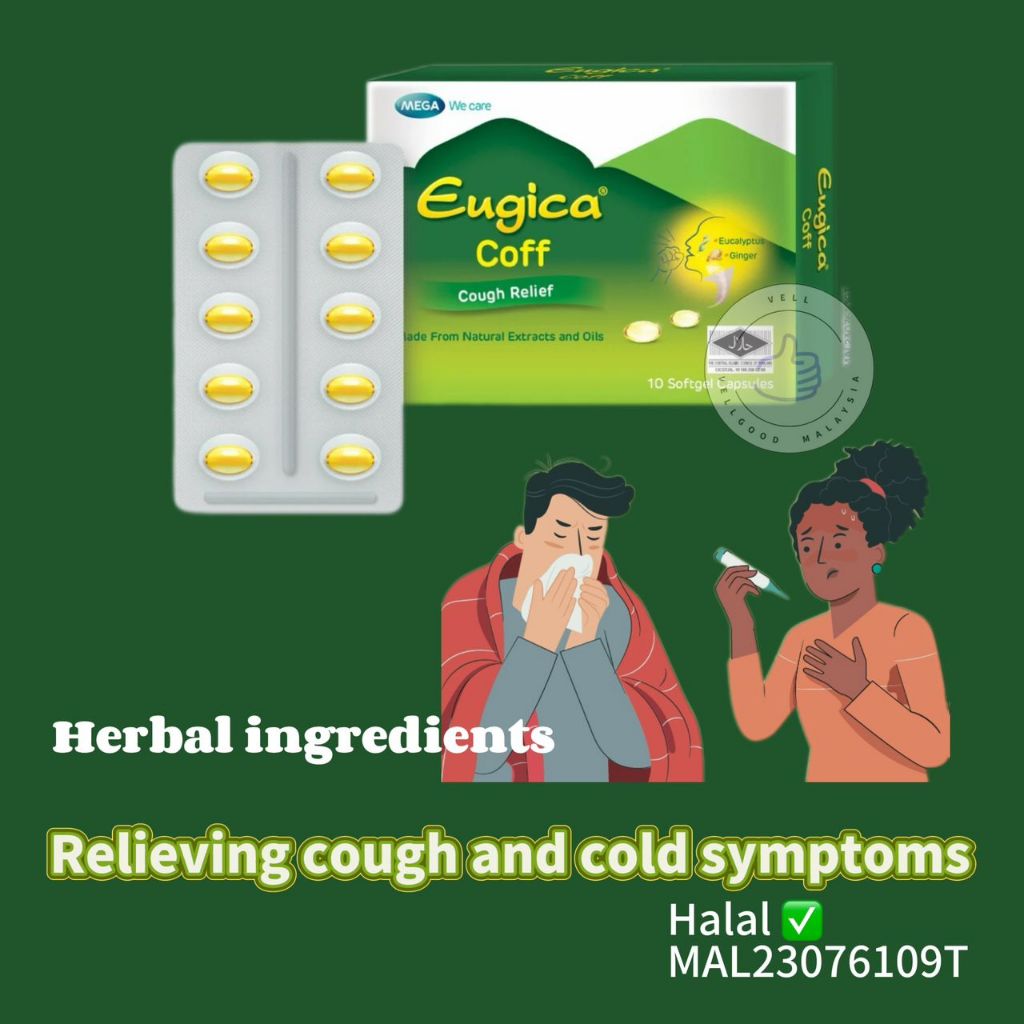 Mega Eugica Coff Cough Relief Capsule 10's | Shopee Malaysia