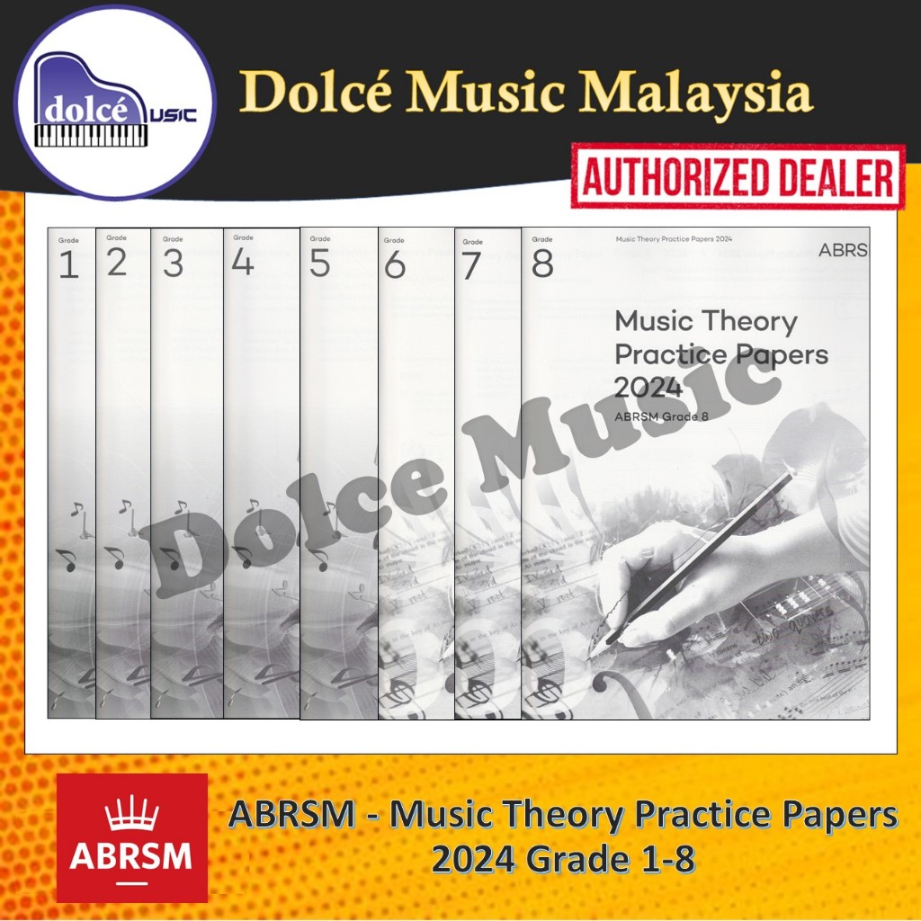 ABRSM - Music Theory Practice Papers 2024 Grade 1-8 | Shopee Malaysia