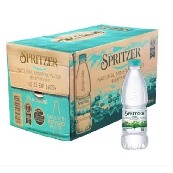 SPRITZER Natural Mineral Water 1Cartoon（24X550ml） | Shopee Malaysia