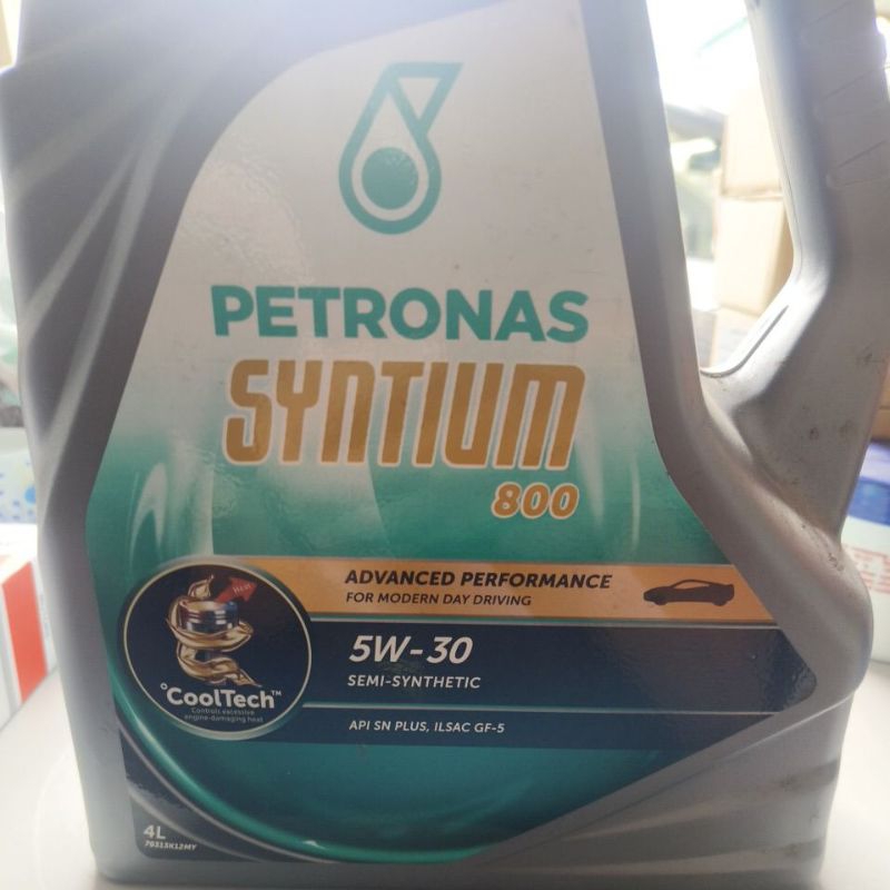 NEW PETRONAS Syntium 800 SP 5W-30 Semi Synthetic Engine Oil API SN (4L ...